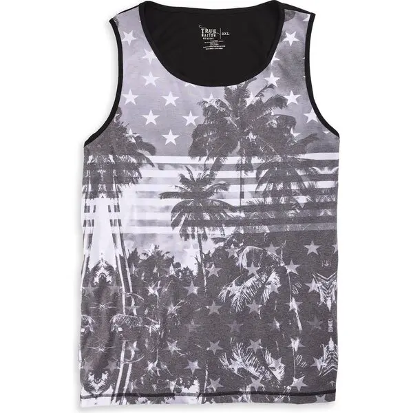 TRUE NATION BY DXL Sleeveless Graphic T-shirt - Black