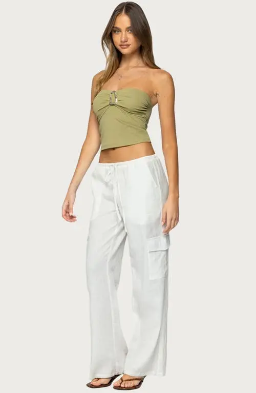 EDIKTED Metal Ring Tube Top