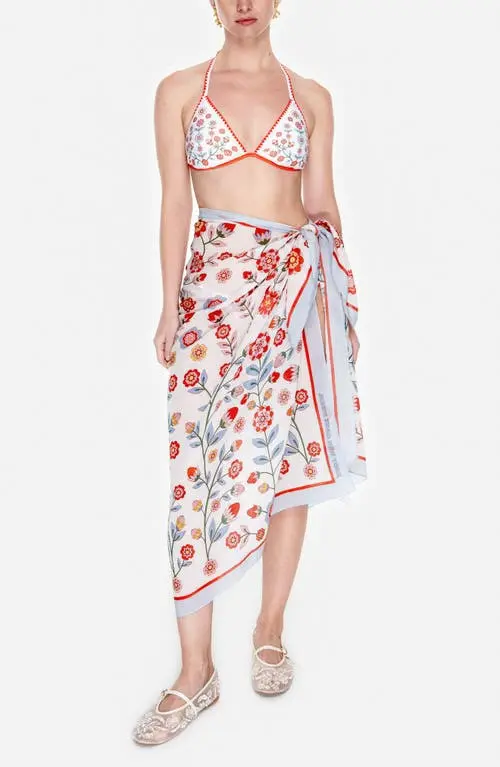 JESSIE ZHAO NEW YORK Beach Sarong Wrap - Light Red
