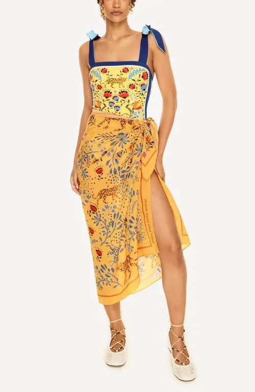 JESSIE ZHAO NEW YORK Beach Sarong Wrap - Ochre