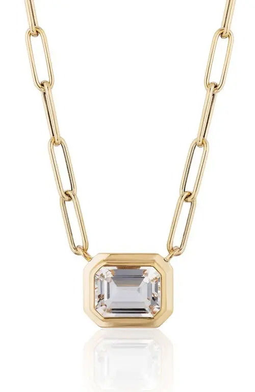 Goshwara Manhattan Pendant Necklace - Clear