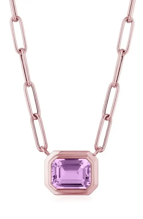 Goshwara Manhattan Pendant Necklace - Lavender