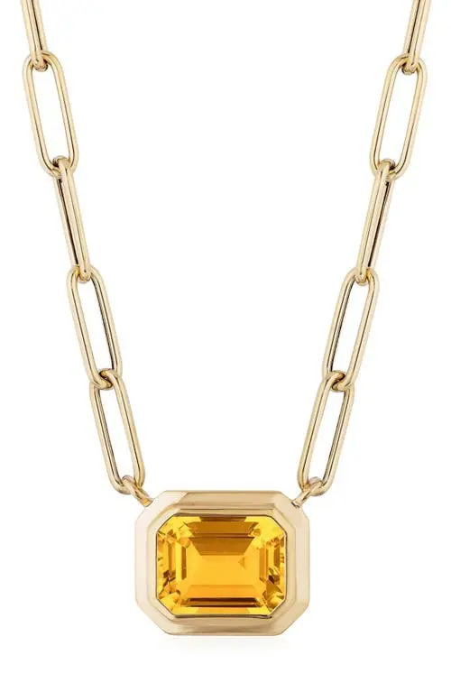 Goshwara Manhattan Pendant Necklace - Yellow
