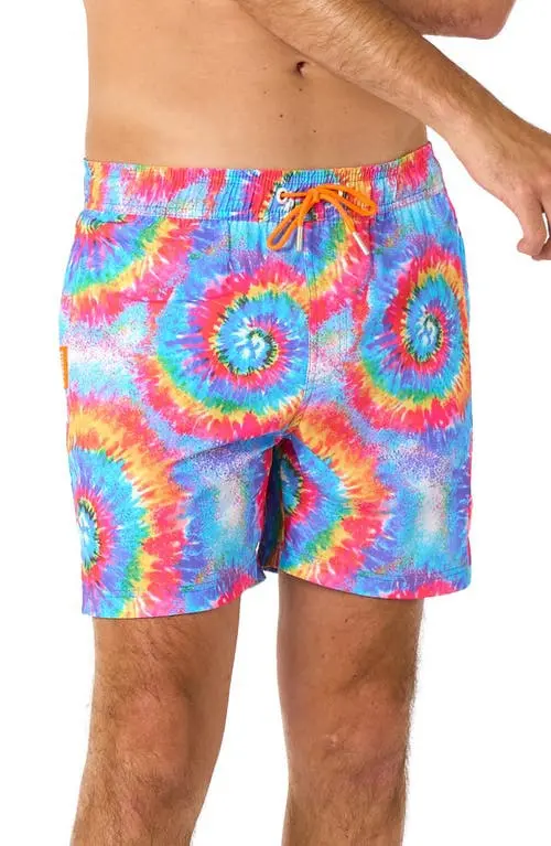 Opposuits Printed Swim Trunks - Blue Multi Tie Dye