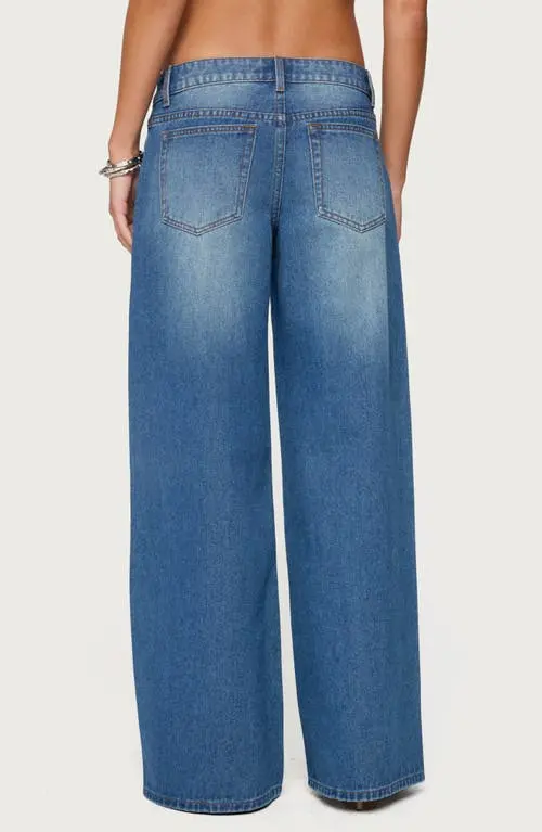 EDIKTED Linden Low Rider Baggy Jeans