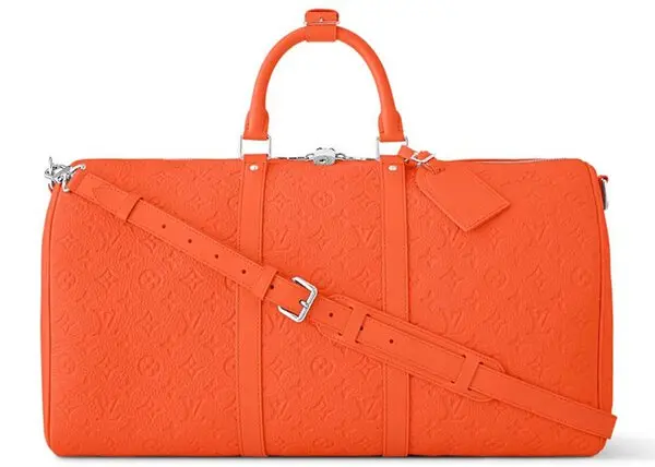 LOUIS VUITTON Keepall Bandouliere 50 Taurillon Colormania - Orange