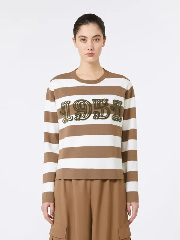 Max Mara Embroidered Wool Sweater