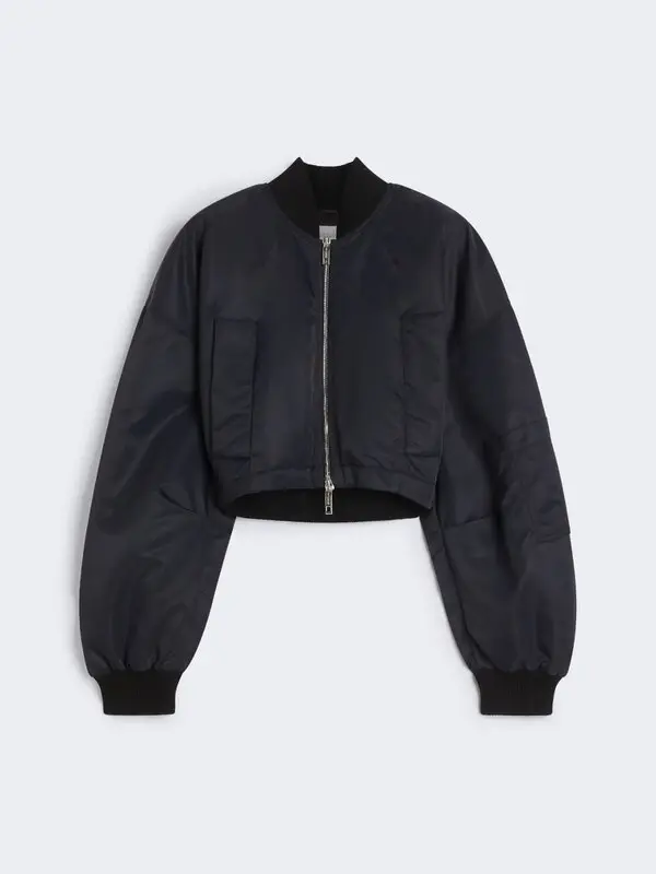 Max Mara Waterproof Twill Bomber Jacket