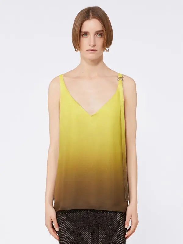 Max Mara Ombré Silk Lingerie Top