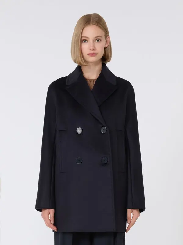 Max Mara Double-breasted Wool Pea Coat