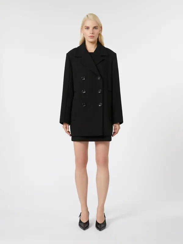 Max Mara Double-breasted Cady Pea Coat