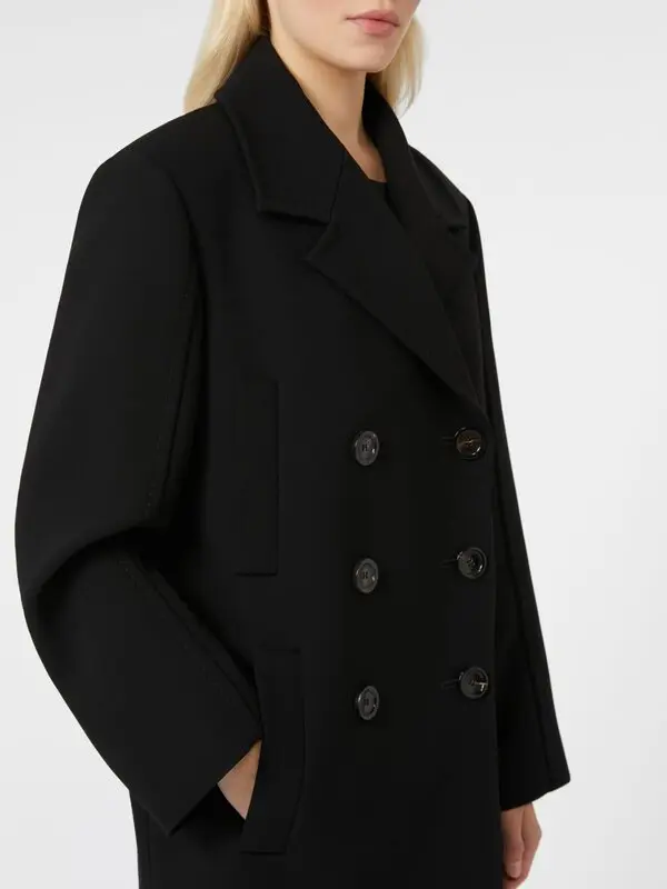 Max Mara Double-breasted Cady Pea Coat