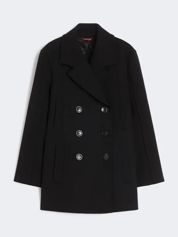 Max Mara Double-breasted Cady Pea Coat