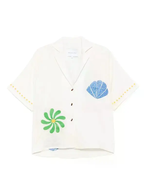 CALA DE LA CRUZ Sydney Shirt - Neutrals