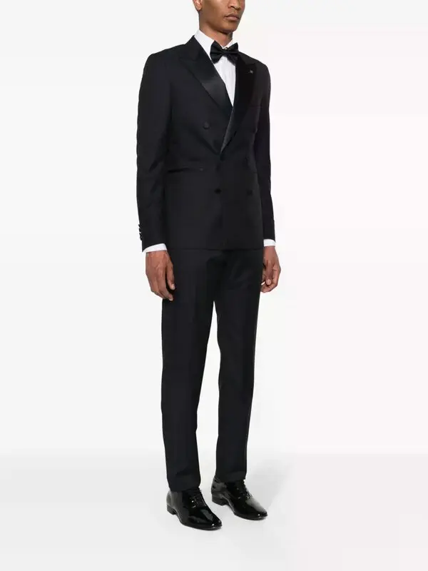 Tagliatore Double-breasted Suit - Black