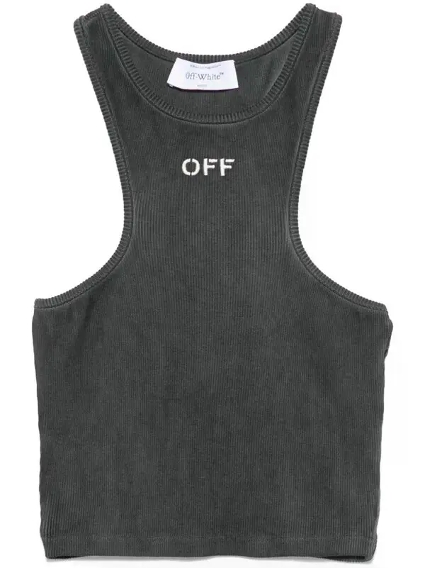 Off-White Logo-embroidered Rowing Top