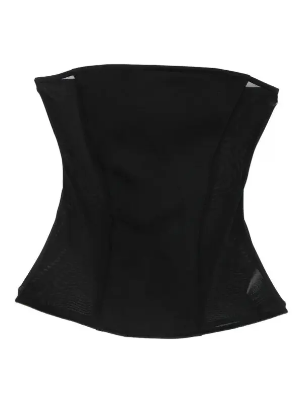 Alex Perry Strapless Mesh Corset - Black
