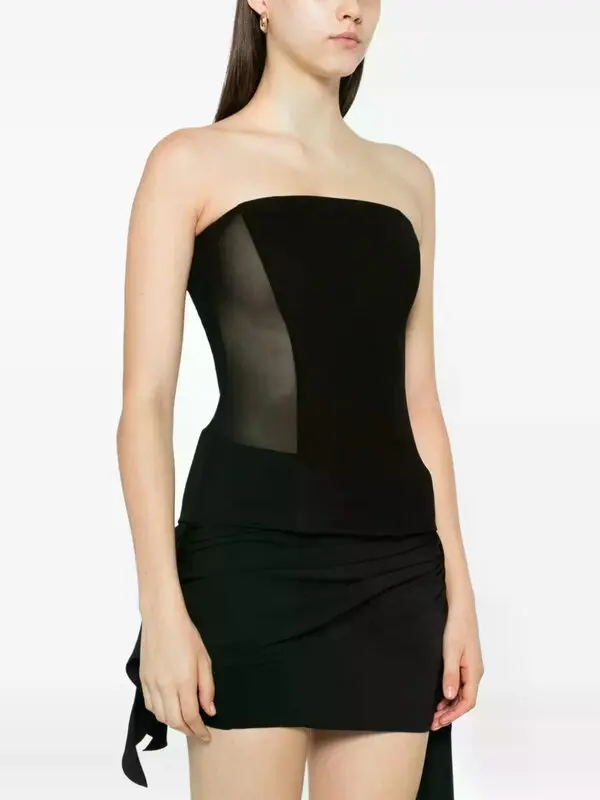 Alex Perry Strapless Mesh Corset