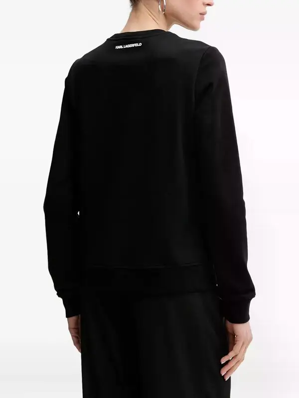 Karl Lagerfeld Graphic Print Crewneck Sweatshirt