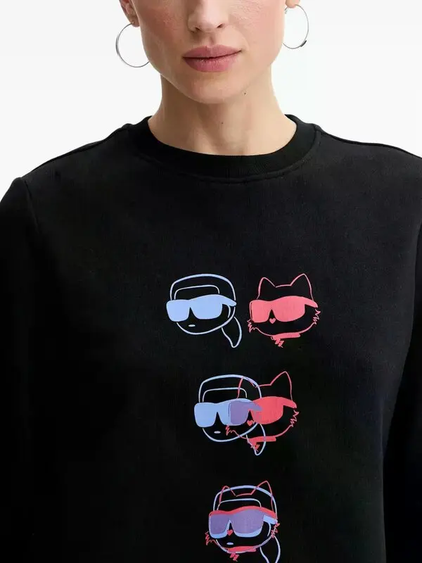 Karl Lagerfeld Graphic Print Crewneck Sweatshirt