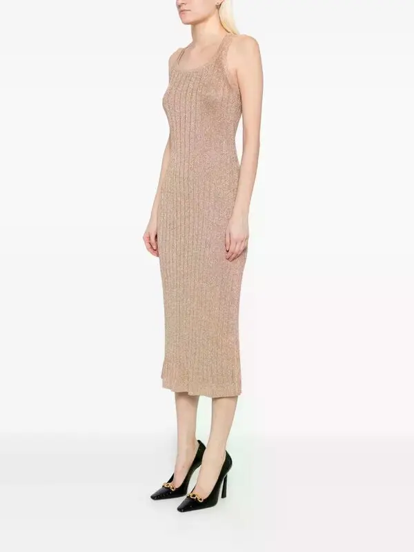 TOM FORD Metallic-threading Midi Dress