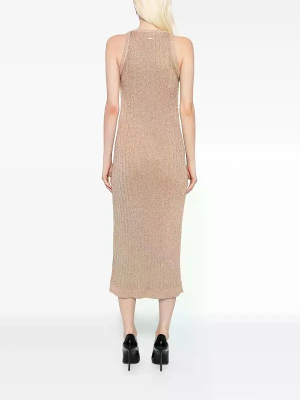 TOM FORD Metallic-threading Midi Dress