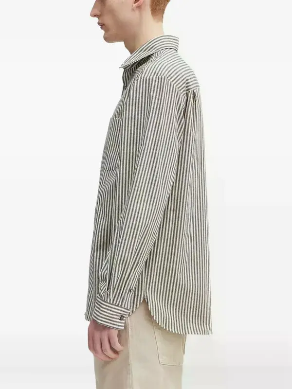 A.p.c. Malo Striped Long-sleeve Shirt