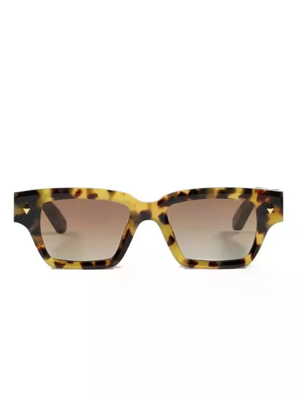 JOHN DALIA Project 03 Tortoiseshell Geometric Sunglasses - Neutrals