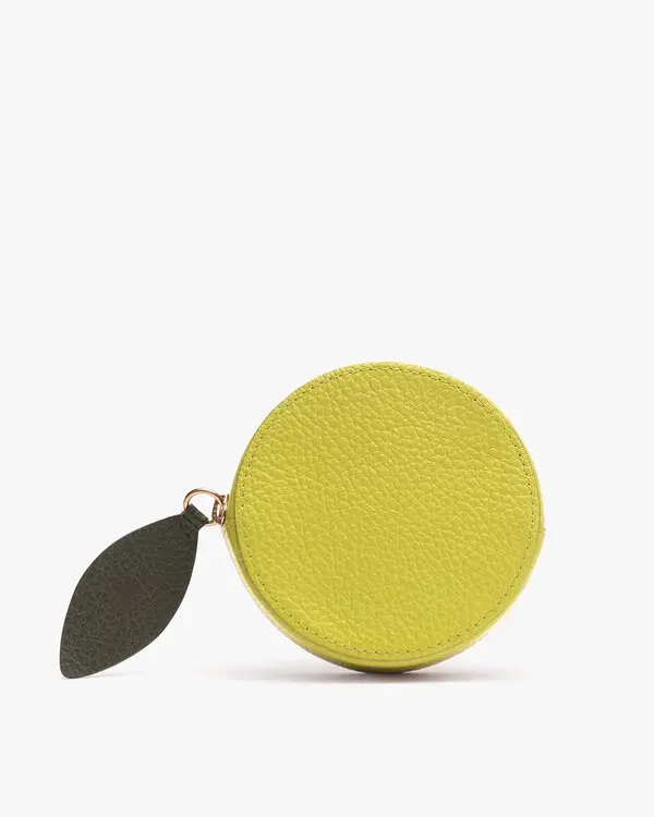 Cuyana Leather Pouch - Lime