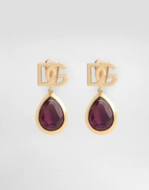 Dolce & Gabbana Logo Clip Earrings - Gold