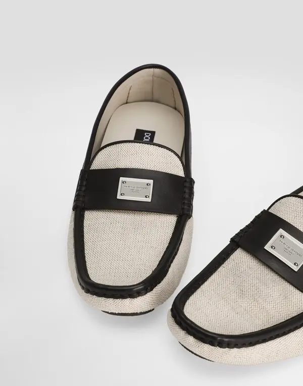 Dolce & Gabbana Dg Driver Salt & Pepper Slipper