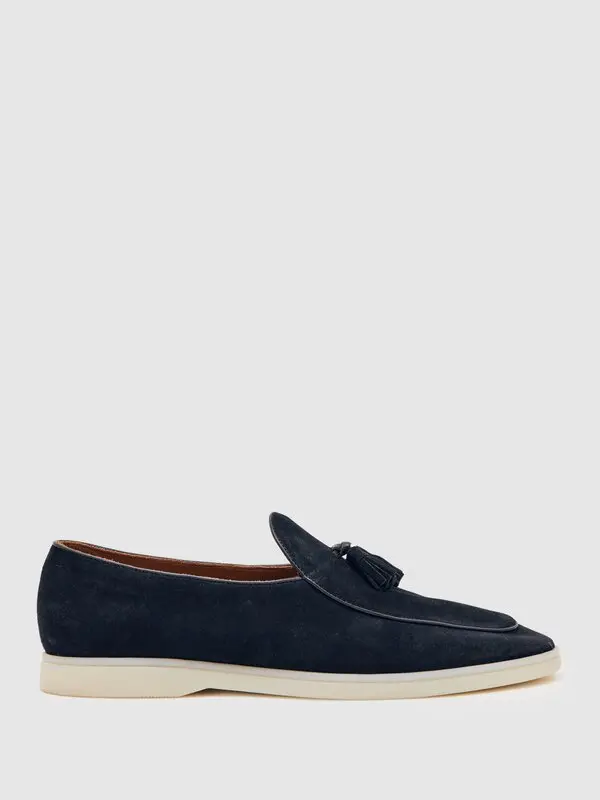 REISS Harrison Suede Tassel Loafers