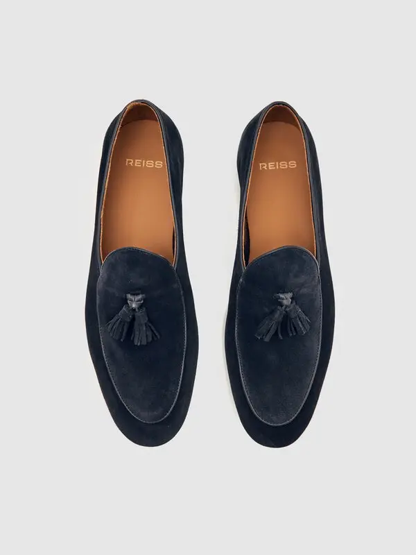 REISS Harrison Suede Tassel Loafers