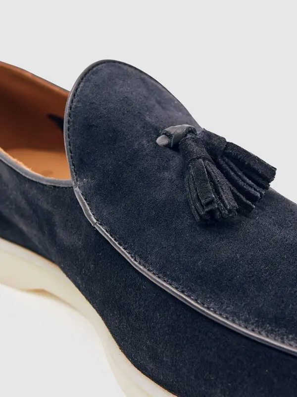 REISS Harrison Suede Tassel Loafers