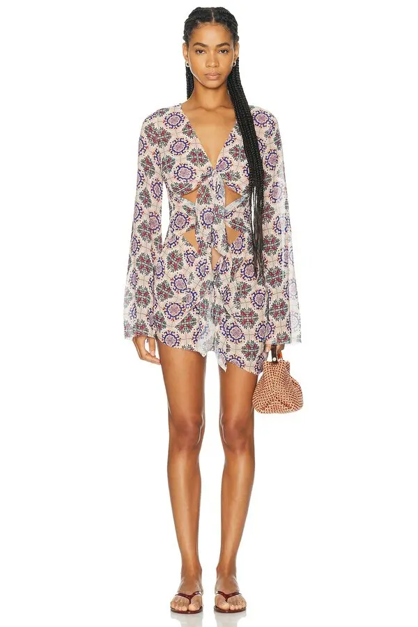 BANANHOT Maci Mini Dress - Concorde Bloom