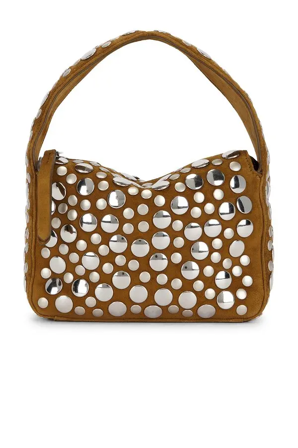 Khaite Elena Small Multi Stud Bag - Mud
