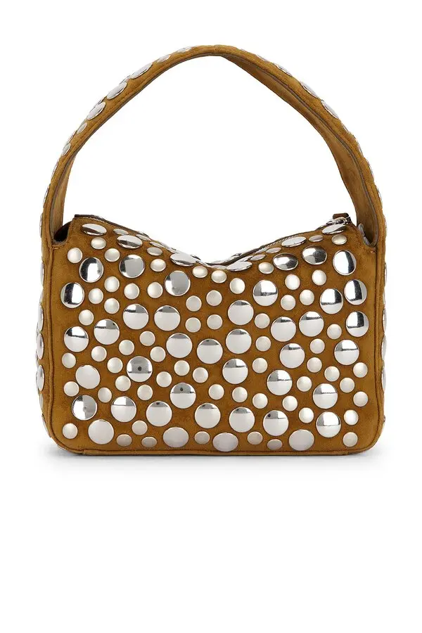 Khaite Elena Small Multi Stud Bag - Mud
