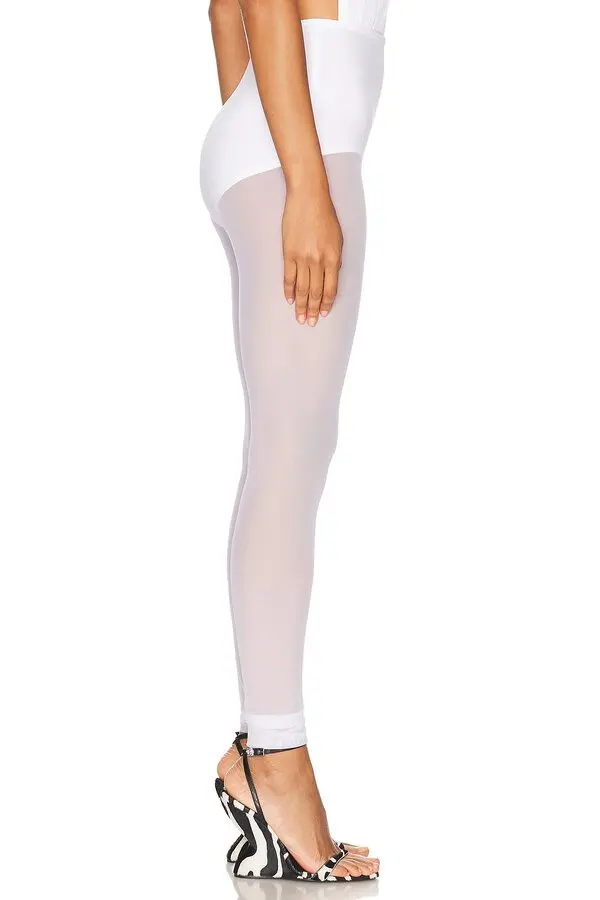 Norma Kamali Long Legging In White