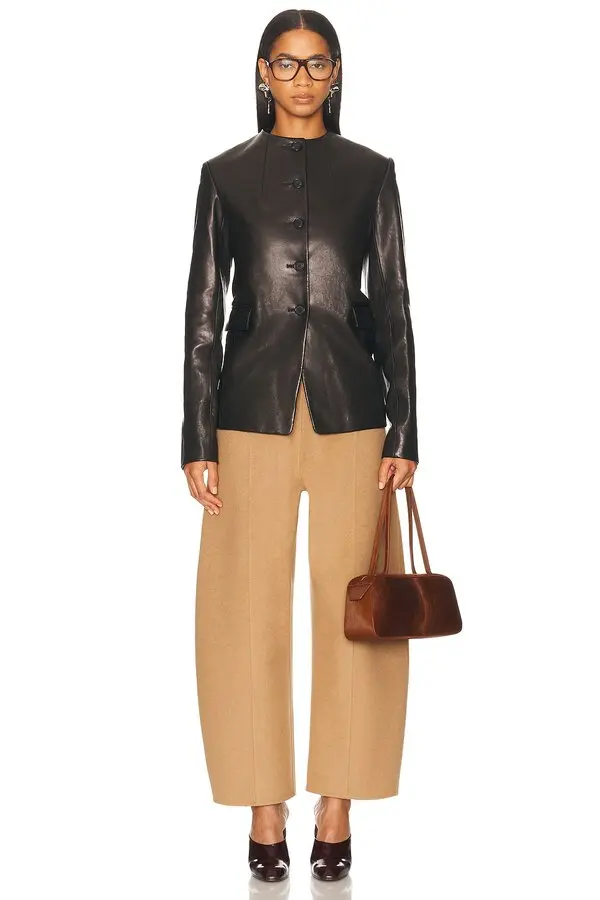 Khaite Jameson Leather Jacket