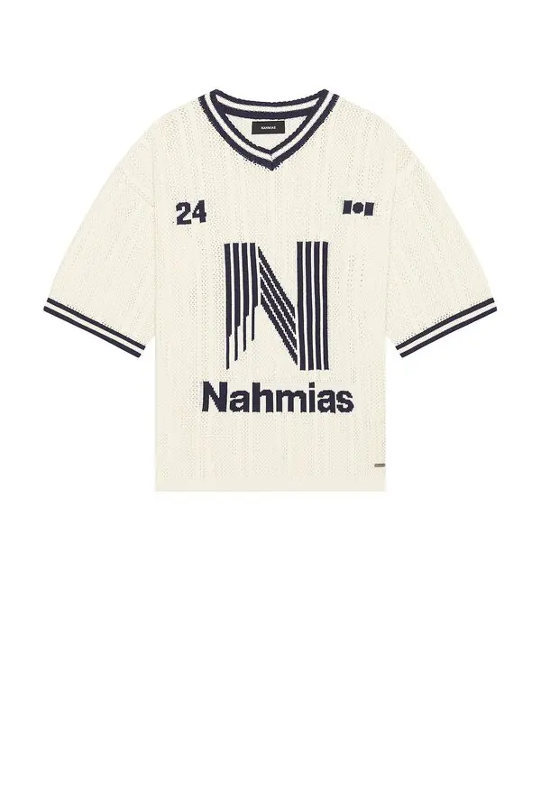 NAHMIAS Knit Tech N Football Shirt - Ivory