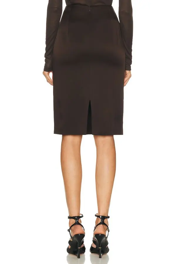 TOM FORD Pencil Skirt - Deep Brown