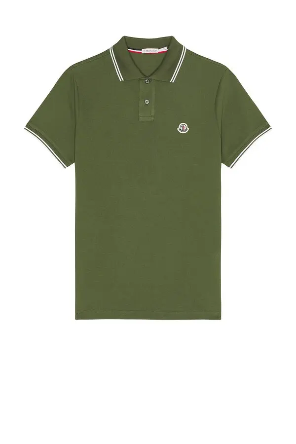 Moncler Short Sleeve Polo - Green