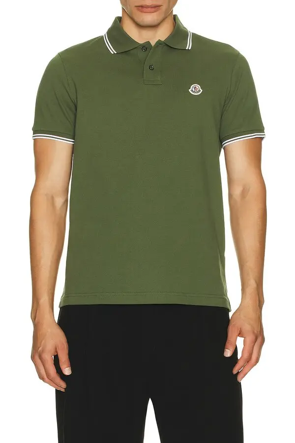 Moncler Short Sleeve Polo - Green