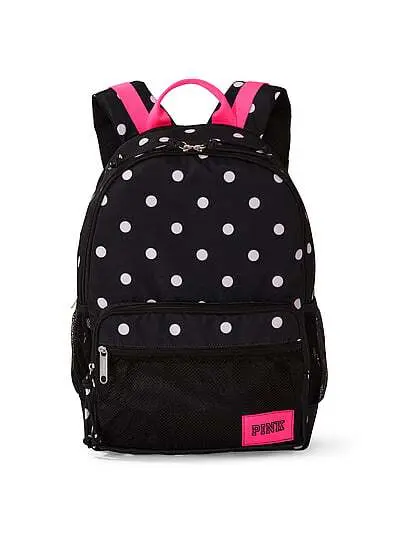 Pink Classic Canvas Backpack - Print