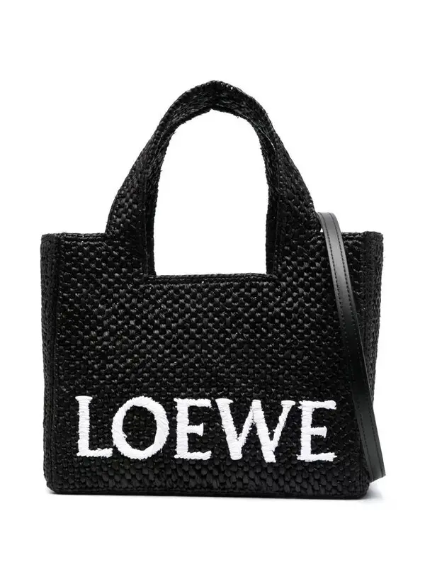 Loewe Small Raffia Tote Bag