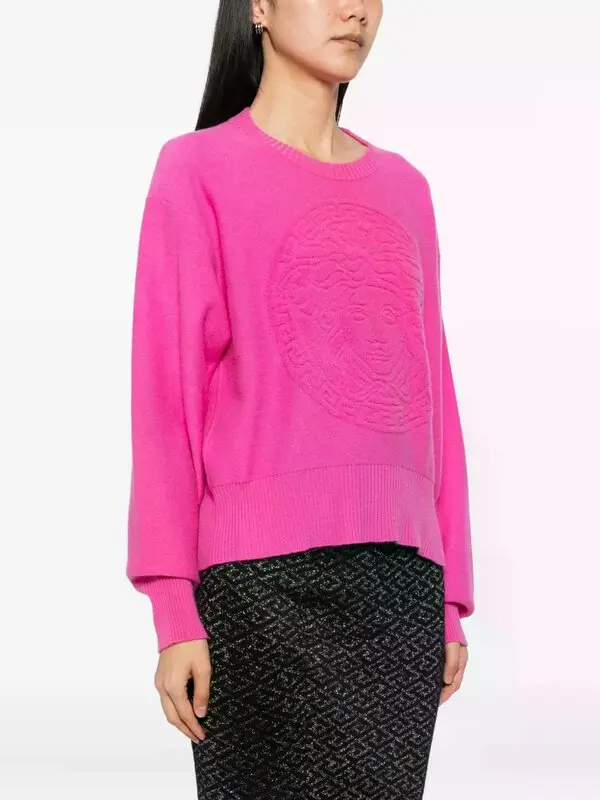 Versace Logo-knit Jumper