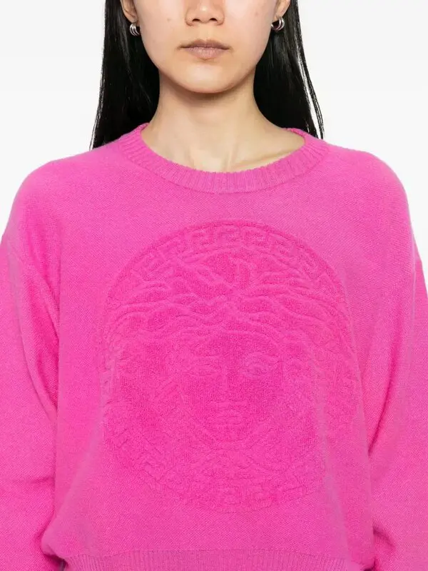 Versace Logo-knit Jumper