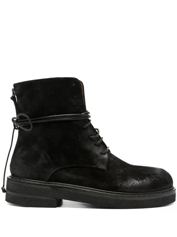 Marsèll Lace-up Combat Boots - Black