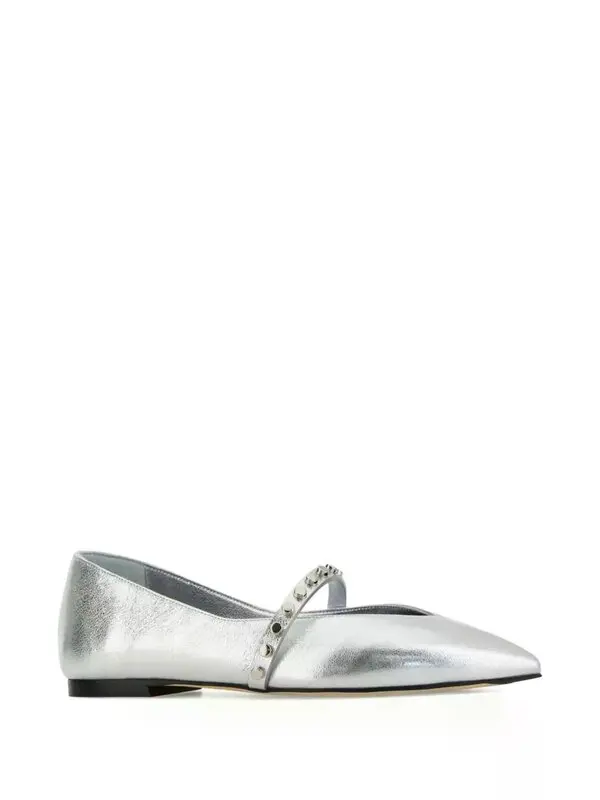Alexander McQueen Leather Studded Ballerina Shoes