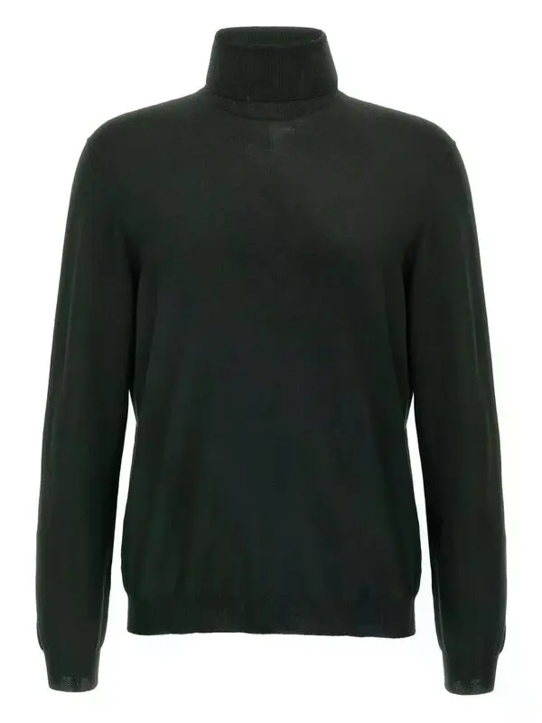 ZANONE Roll Neck Top - Green